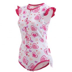 Princess Hearts Front Snap Onesie Bodysuit - LittleForBig Cute & Sexy ...