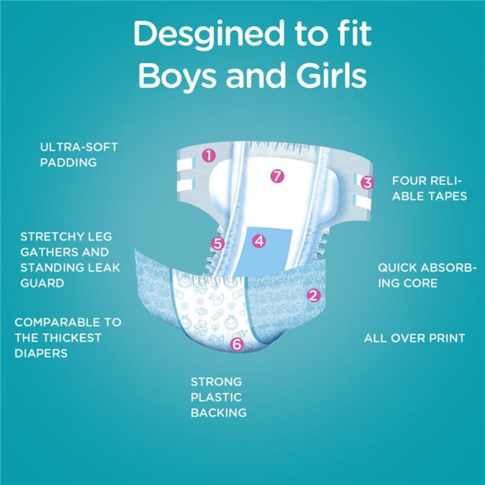 Nursery Blue Printed Adult Brief Diapers - LittleForBig Cute & Sexy ...