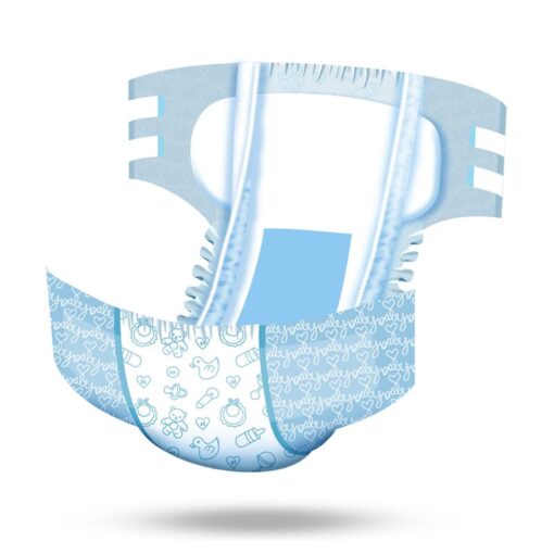 Nursery Blue Printed Adult Brief Diapers - LittleForBig Cute & Sexy ...