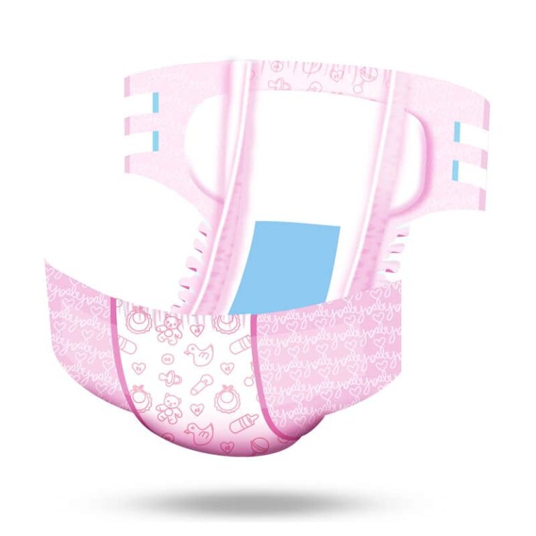 Nursery Pink Printed Adult Brief Diapers - LittleForBig Cute & Sexy ...