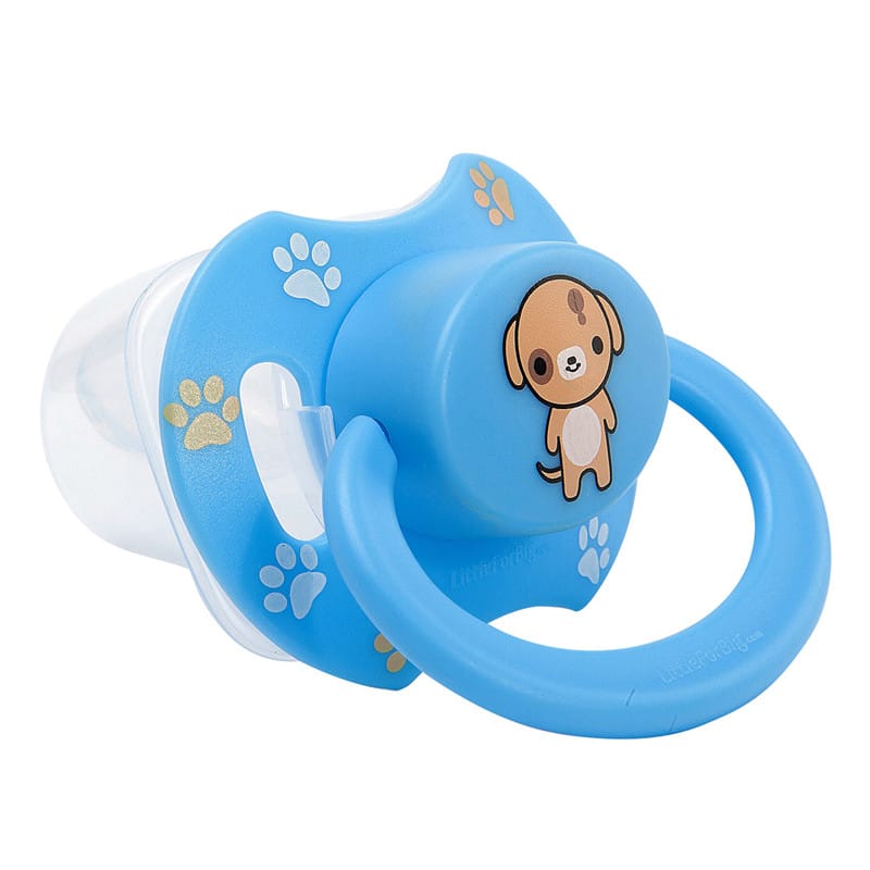 Kitty Pink & Puppy Blue Printed Pacifier Set - LittleForBig ABDL Adult ...