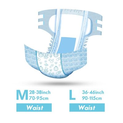 Nursery Blue Printed Adult Baby Diaper 2 Pieces - LittleForBig Cute ...