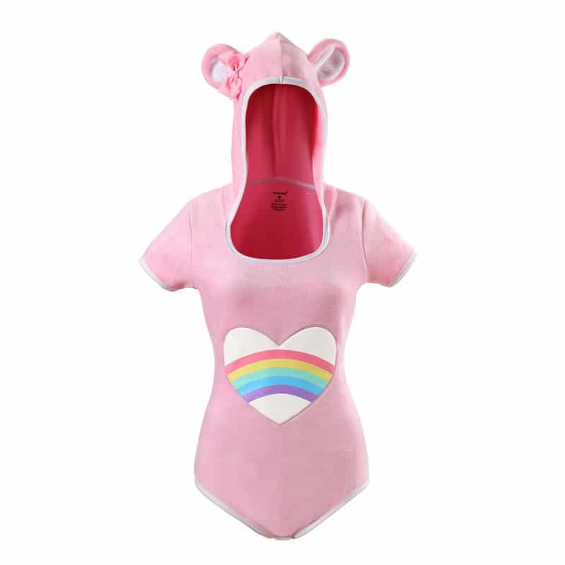 Teddy Bear Onesie Bodysuit Pink - LittleForBig Cute & Sexy Products